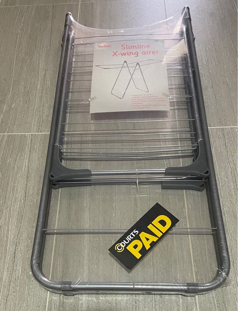 [Not opened] Tefal slimline x-wing airer, Furniture & Home Living, Home ...