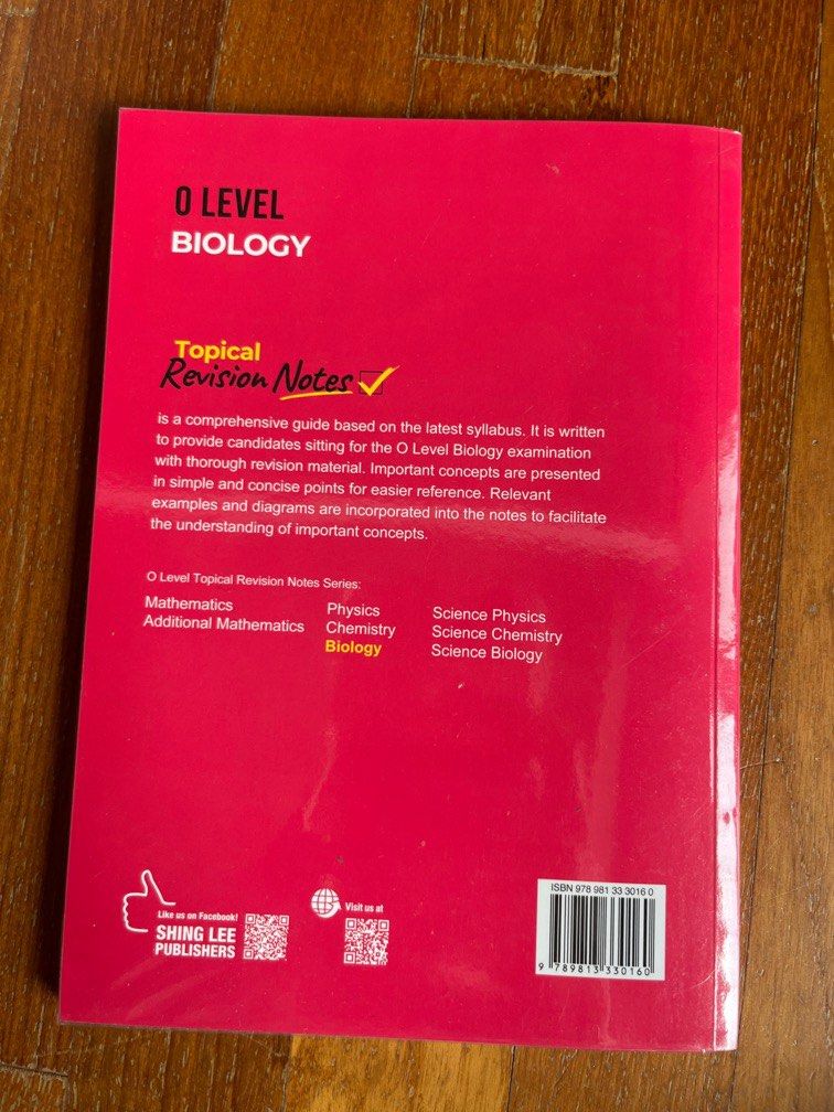 olvl biology topical revision notes small handbook, Hobbies & Toys ...