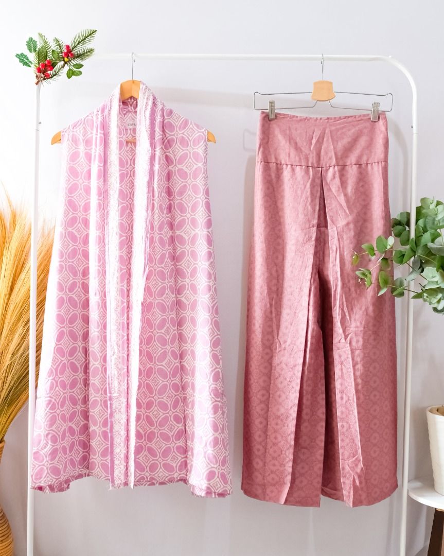 ONE SET OUTER BATIK TANPA LENGAN OUTWEAR KONDANGAN ARISAN FORMAL CASUAL ...