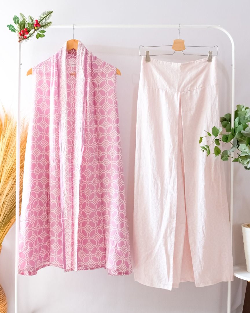 ONE SET OUTER BATIK TANPA LENGAN OUTWEAR KONDANGAN ARISAN FORMAL CASUAL ...