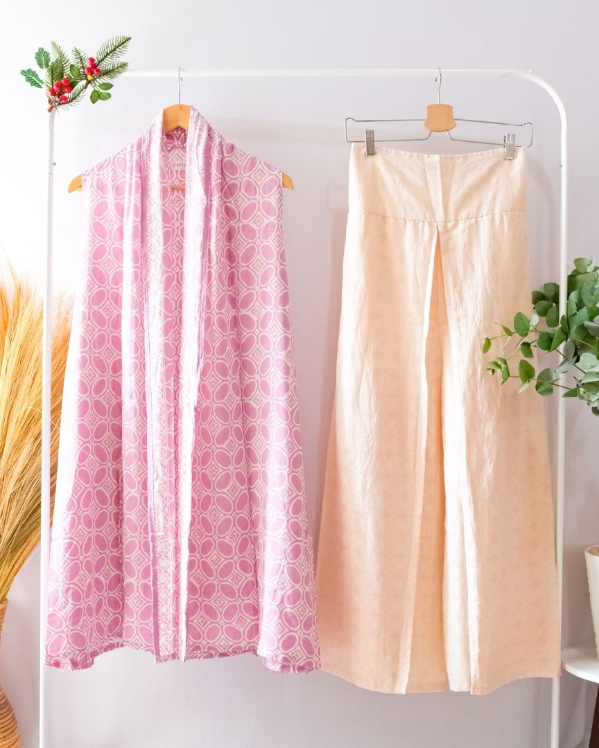 ONE SET OUTER BATIK TANPA LENGAN OUTWEAR KONDANGAN ARISAN FORMAL CASUAL ...