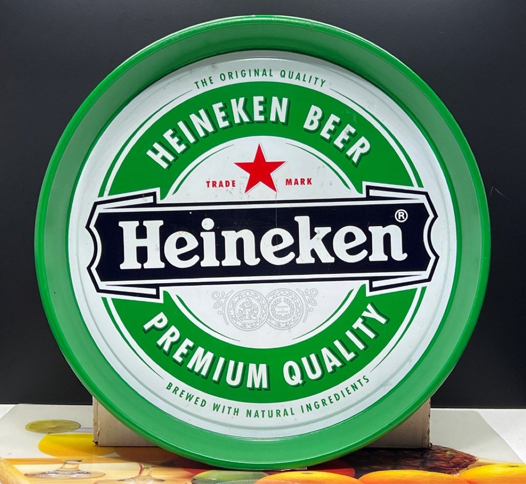 Vintage HEINEKEN SERVING Metal Tray , Furniture & Home Living ...