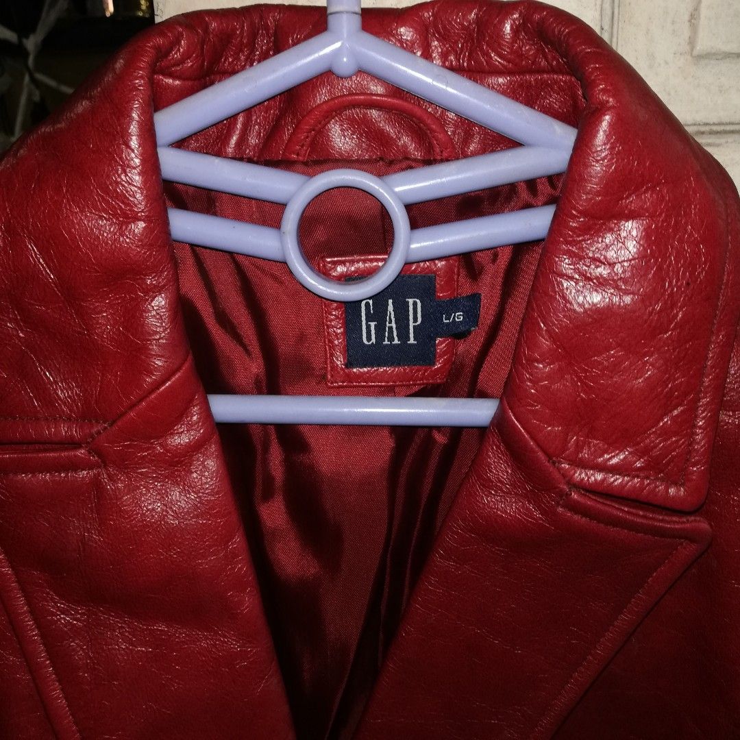 Original vintage gap leather jacket, Women's Fashion, Coats, Jackets ...
