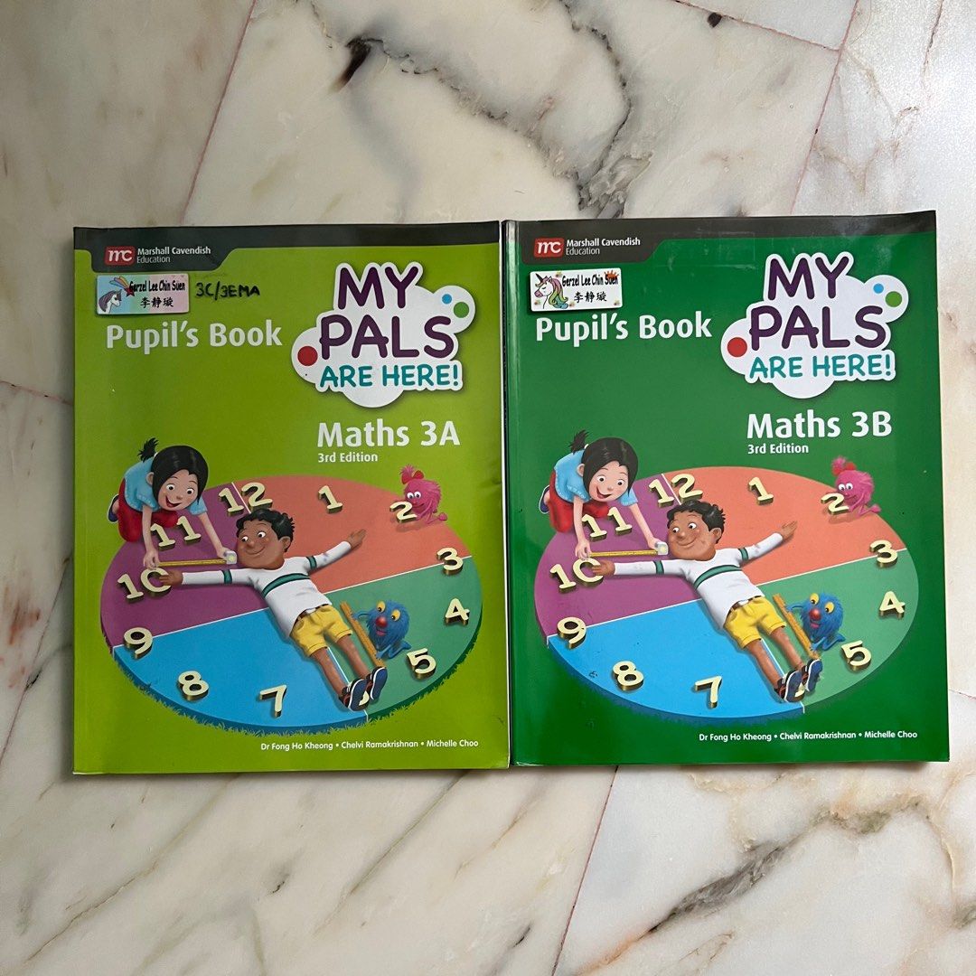 P3 math textbook my pals are here 3A 3B, Hobbies & Toys, Books ...