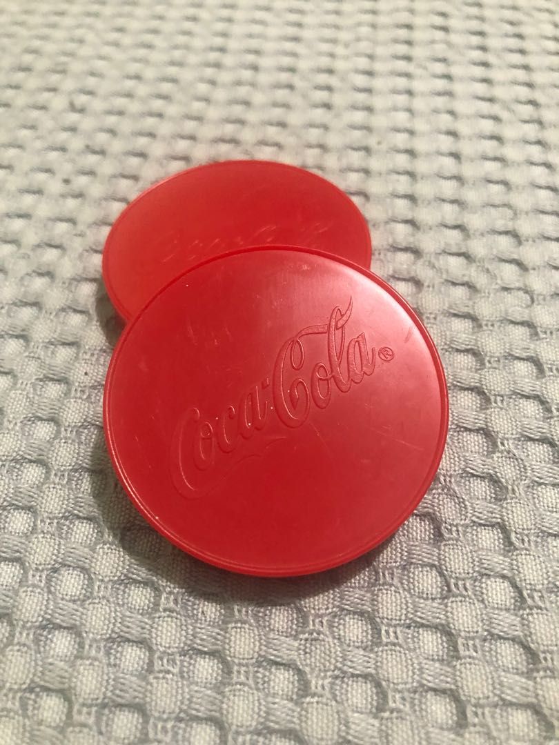 Pair of heavy coca cola paper weight pucks, Hobbies & Toys, Memorabilia ...