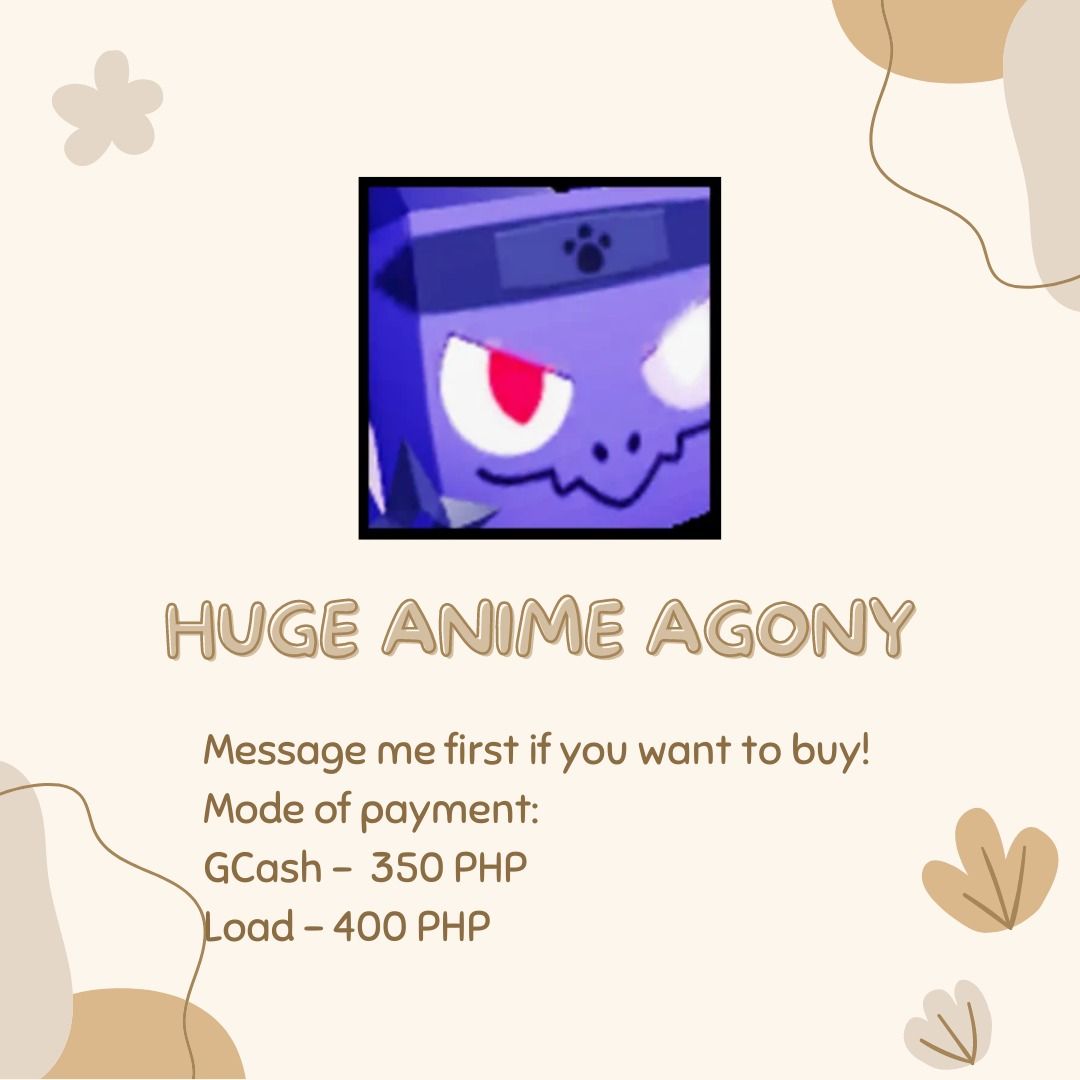 PET SIMULATOR X HUGE ANIME AGONY, Video Gaming, Video Games, Others on ...