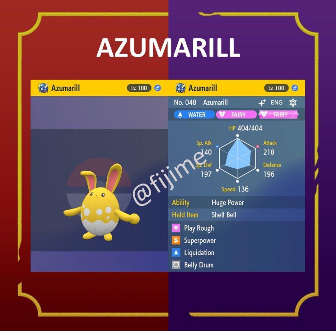 shiny azumarill violet