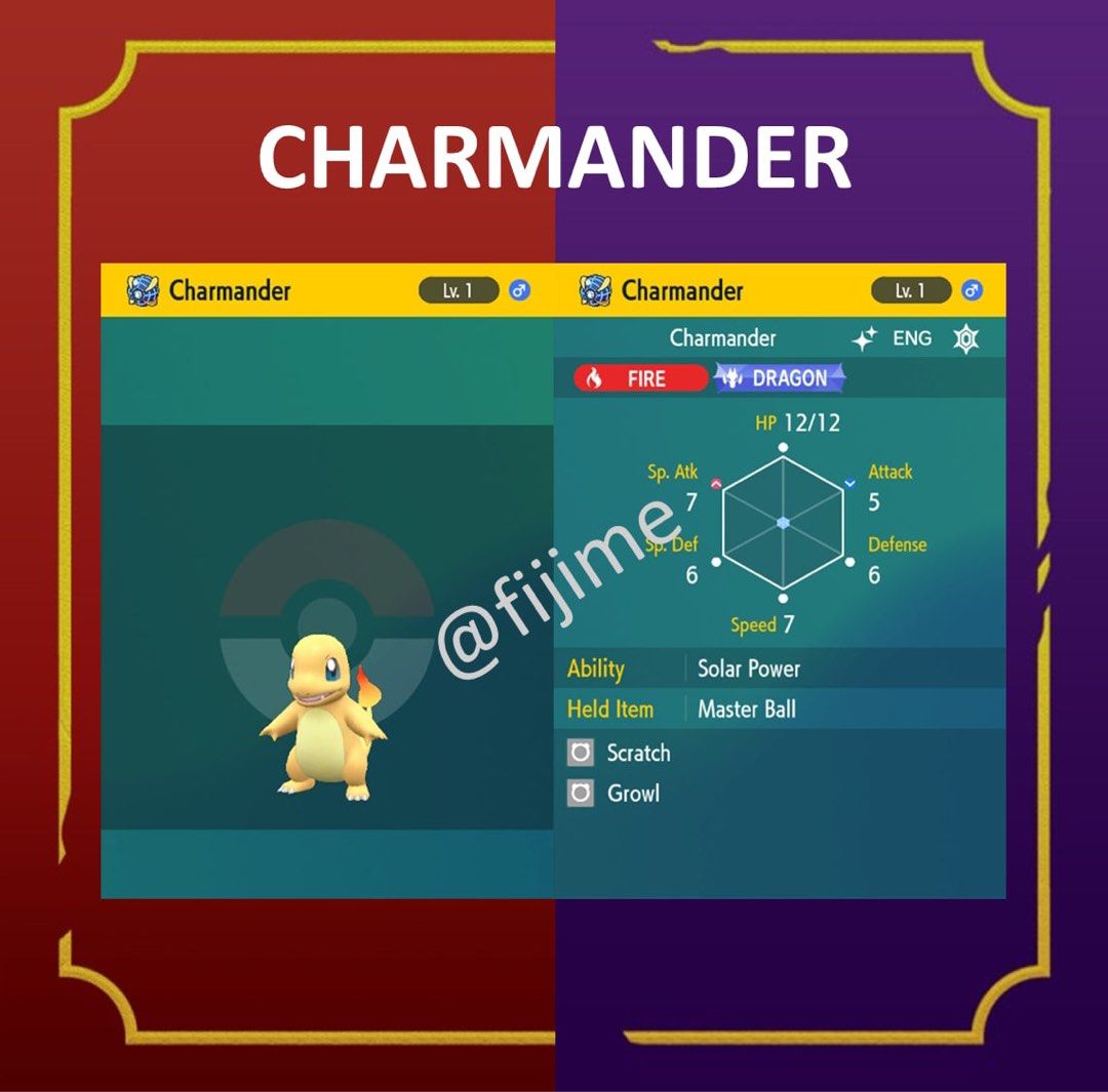 Pokemon Scarlet Violet SHINY 6IV Charmander, Video Gaming, Gaming ...