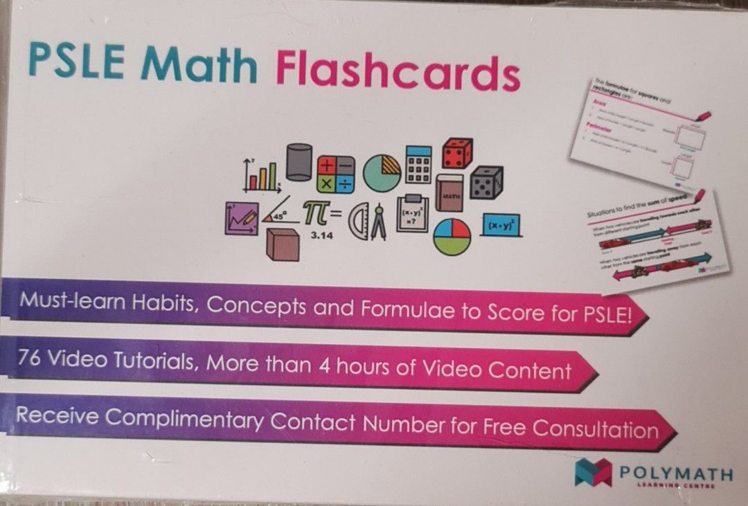 Polymath Math Flashcards, Hobbies & Toys, Books & Magazines, Assessment ...