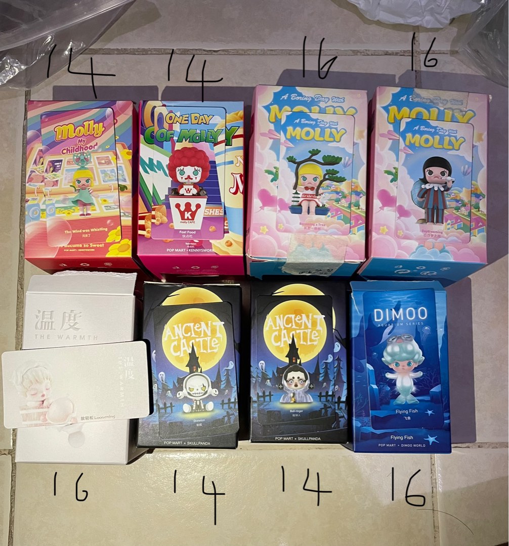 Popmart Molly my childhood , Molly, Skullpanda warmth , Ancient castle ...