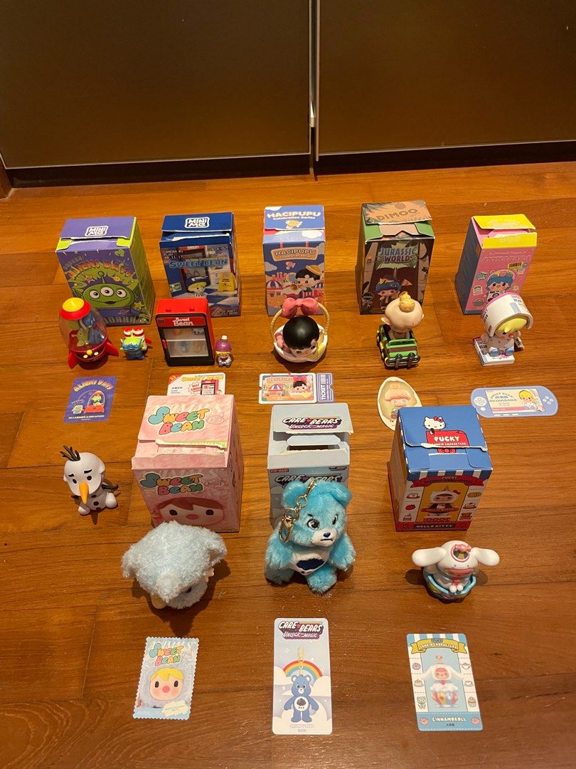 Popmart Sweet Bean Animal Play/Care Bears Grumpy/Pucky Sanrio Cinnamon ...