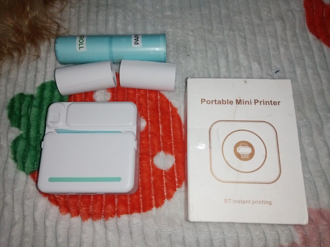 Portable mini printer thermal waybill printer, Computers & Tech ...