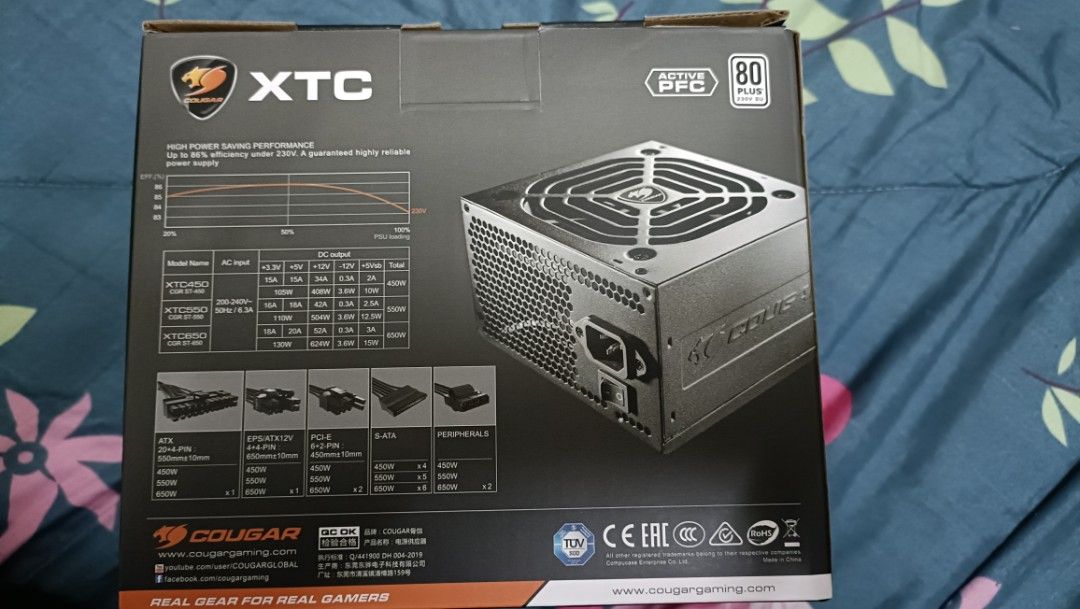 Power supply unit PSU XTC 650W (nego), Computers & Tech, Parts ...