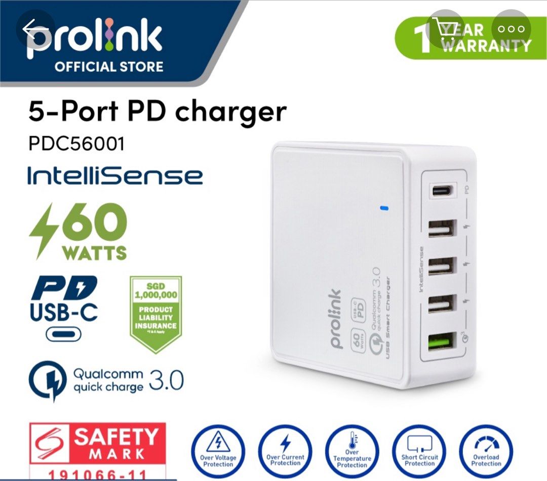 Prolink Charger, Computers & Tech, Parts & Accessories, Chargers on ...