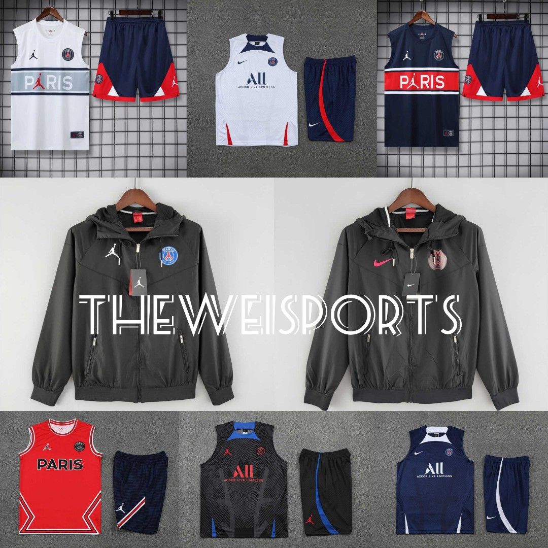 PSG Paris Saint Germain Football Soccer Jersey Training Kit Jacket ...
