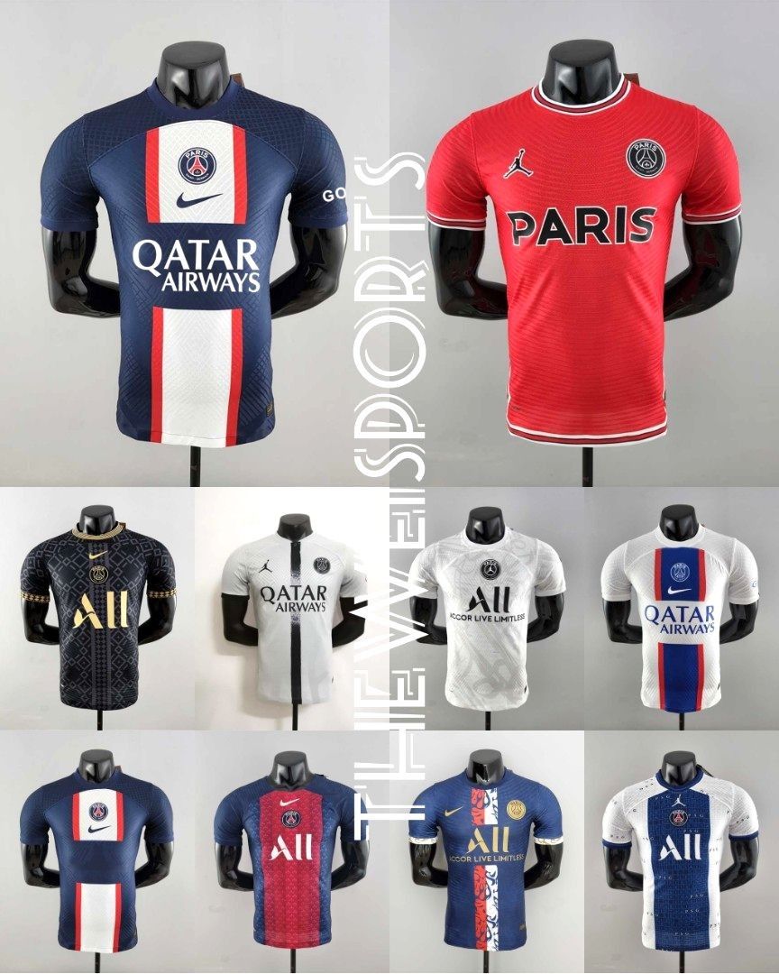 PSG Paris Saint Germain Football Soccer Jersey Training Kit Jacket ...