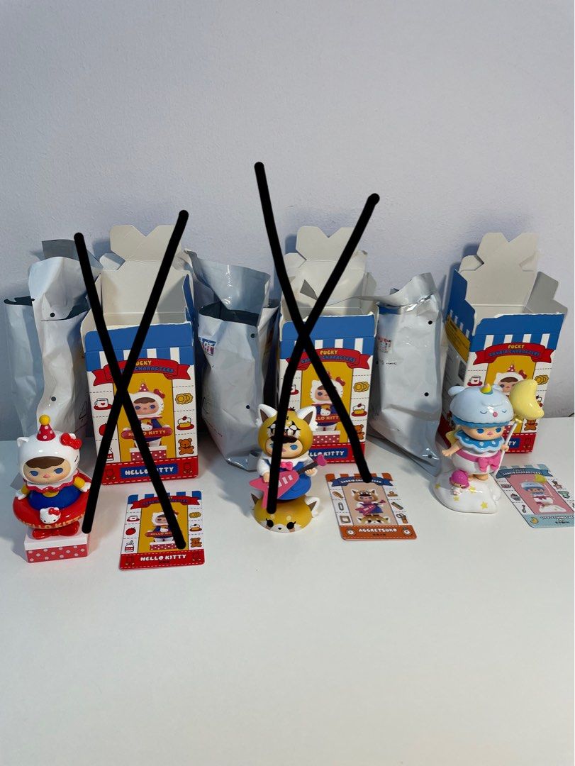 pucky sanrio popmart hello kitty/ aggretsuko/ little twin stars kiki ...
