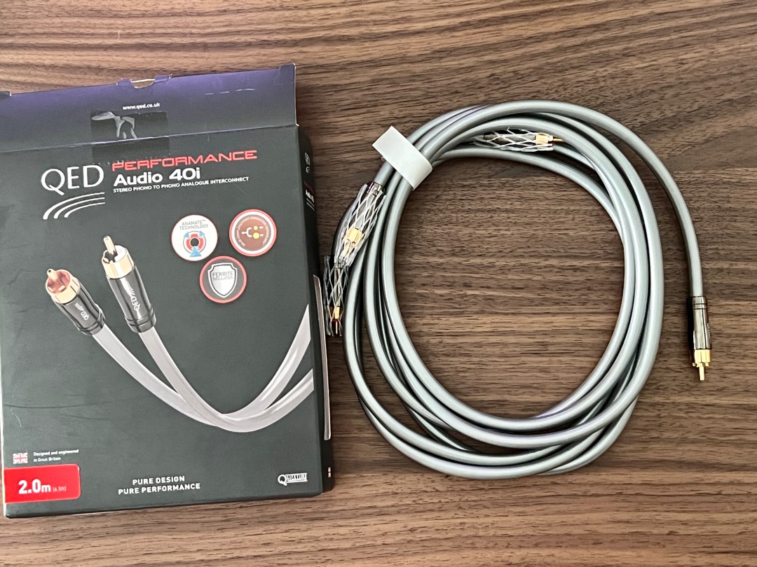QED Performance Audio 40i RCA Cable 2m, Audio, Other Audio Equipment on ...