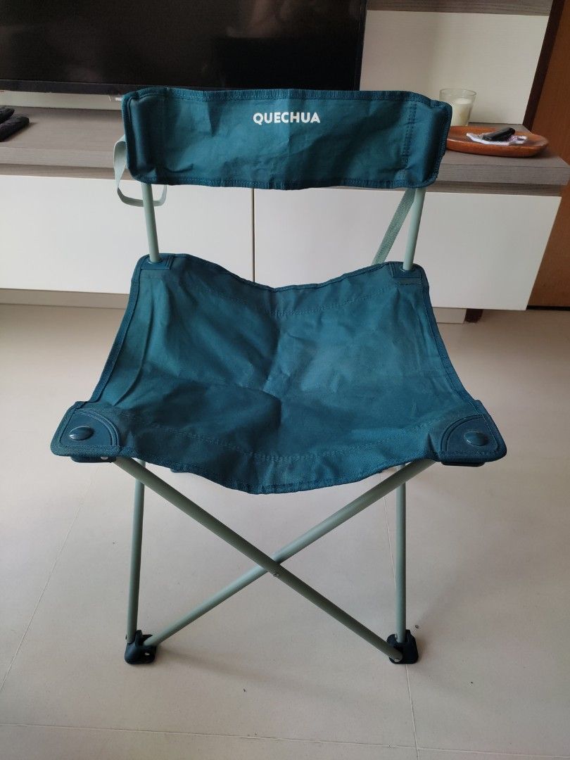 Quechua portable chair, Sports Equipment, Hiking & Camping on Carousell