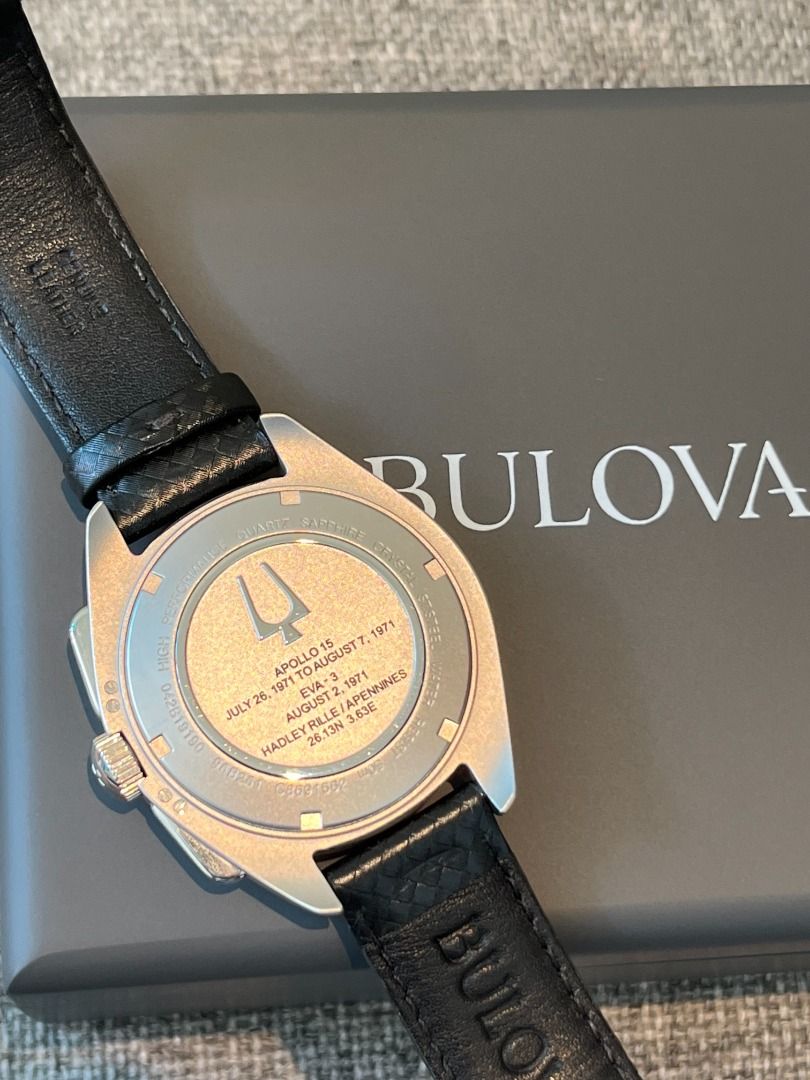 Rare Bulova Moonwatch Chronograph Special Edition 96B251, Men's Fashion ...