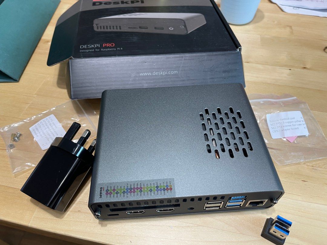 Raspberry Pi 4B 4GB & Deskpi Pro V2 Case, 電腦＆科技, 桌上電腦 - Carousell