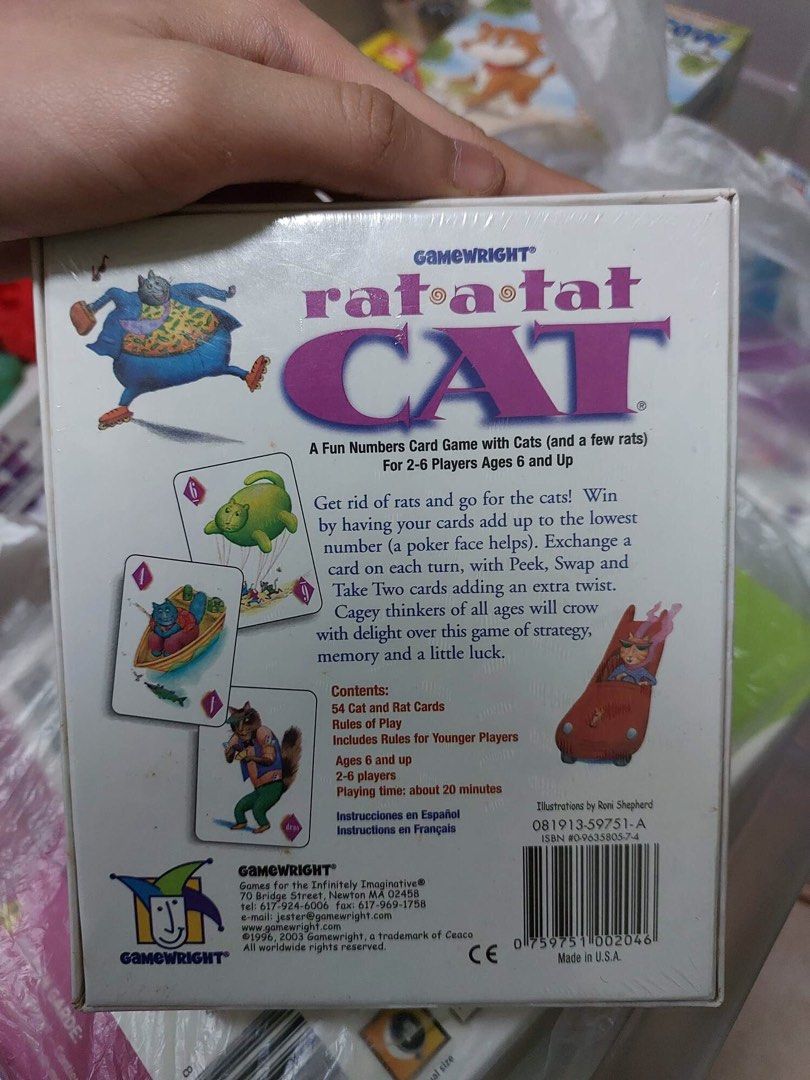 Rat-A-Tat-Cat Educational Card Game for Children, Hobbies & Toys, Toys ...
