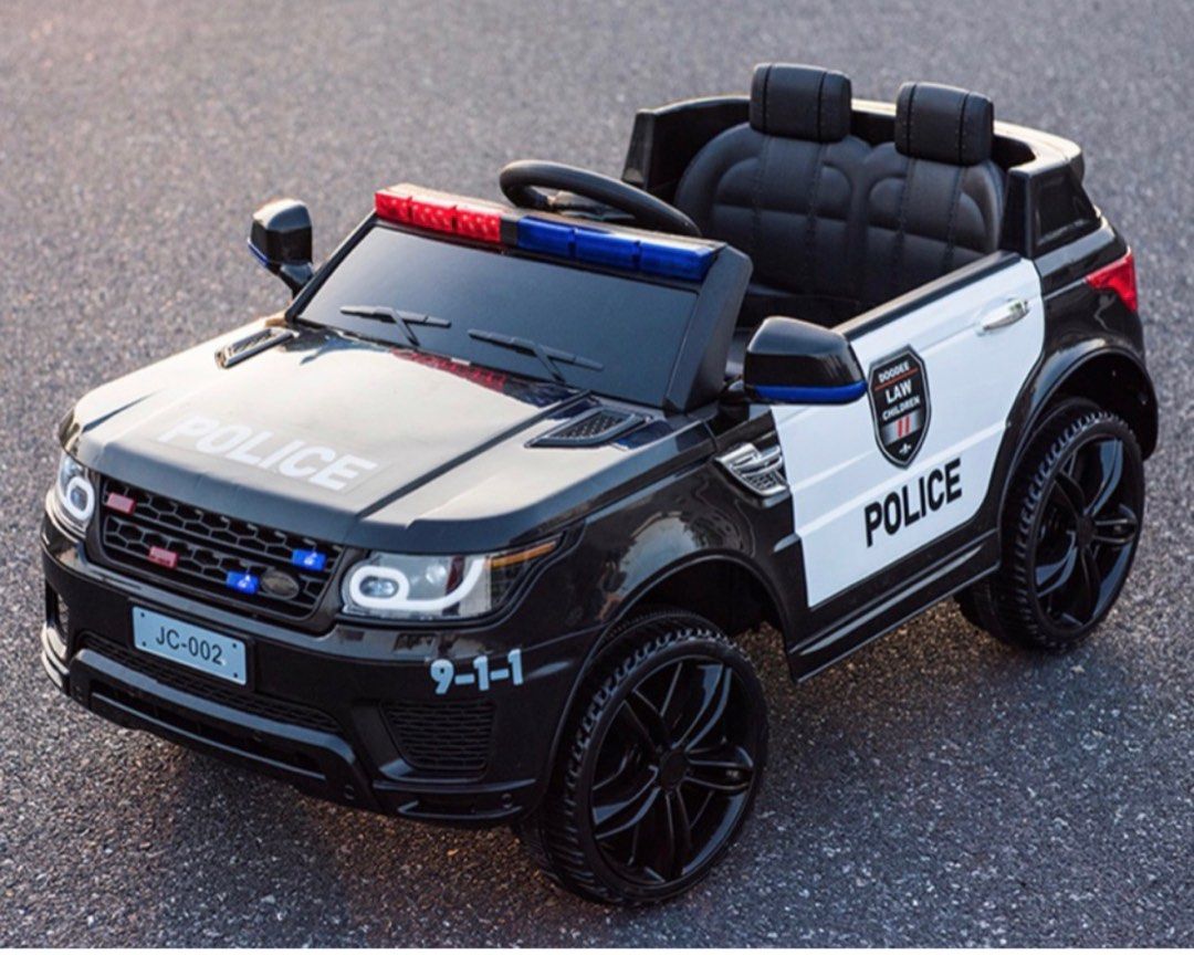 Rechargeable Battery Operated Electric Ride On Kids Police Car with ...