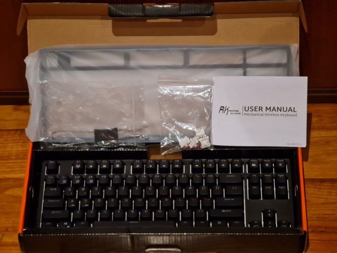 Royal Kludge RK87 RGB Red Liner Switches, Computers & Tech, Parts ...
