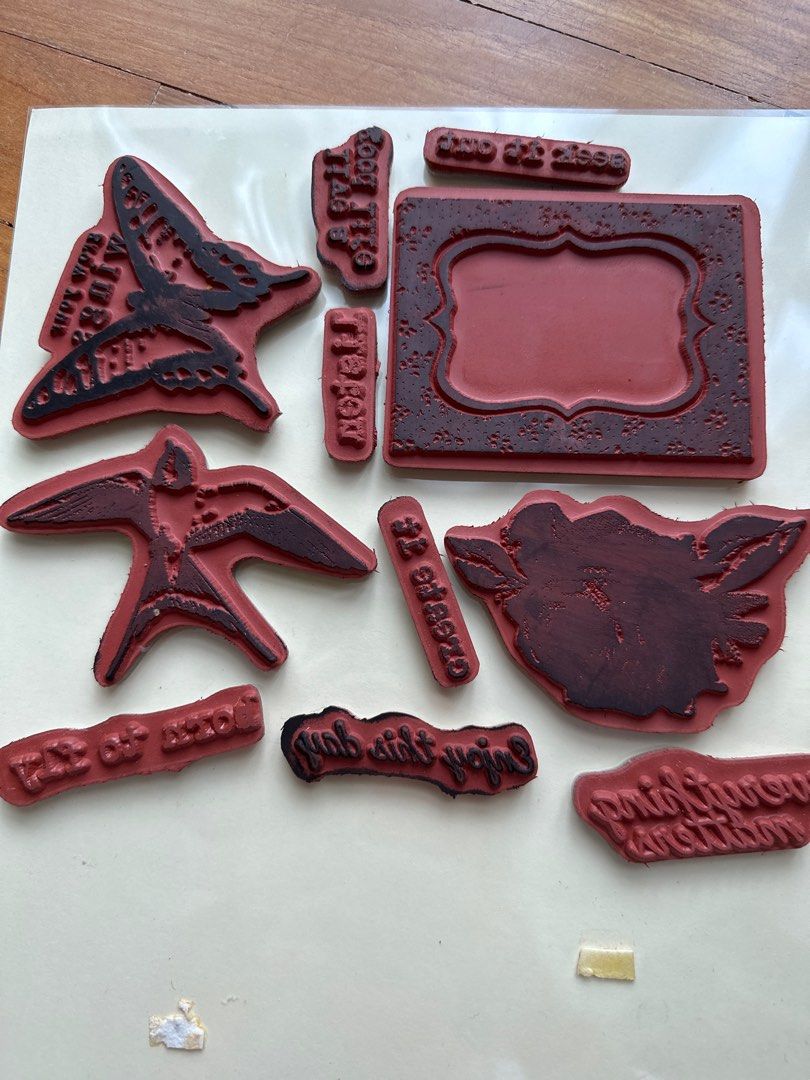 Rubber Stamp - assorted designs, Hobbies & Toys, Stationery & Craft ...