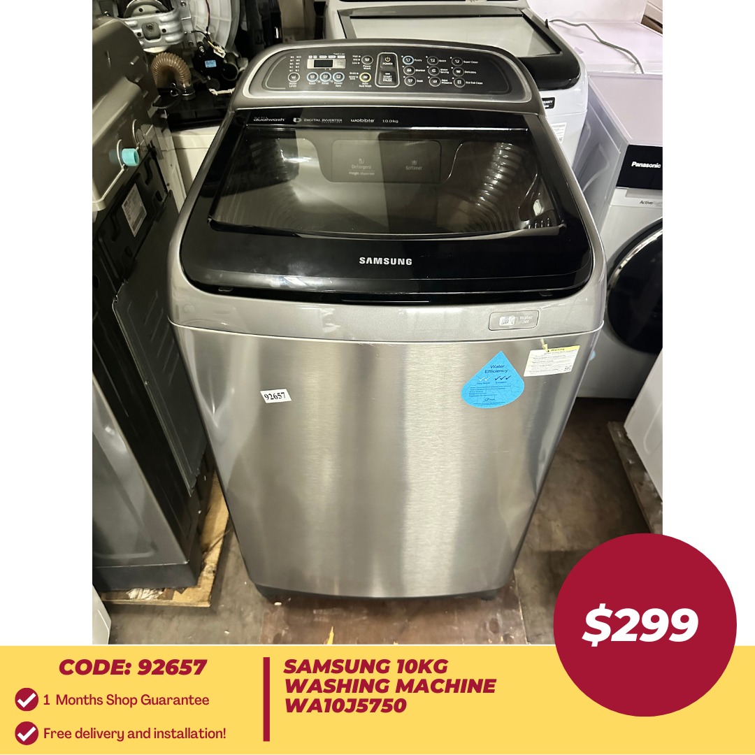 Samsung 10KG Top-Loader Washing Machine WA10J5750 (92657), TV & Home ...