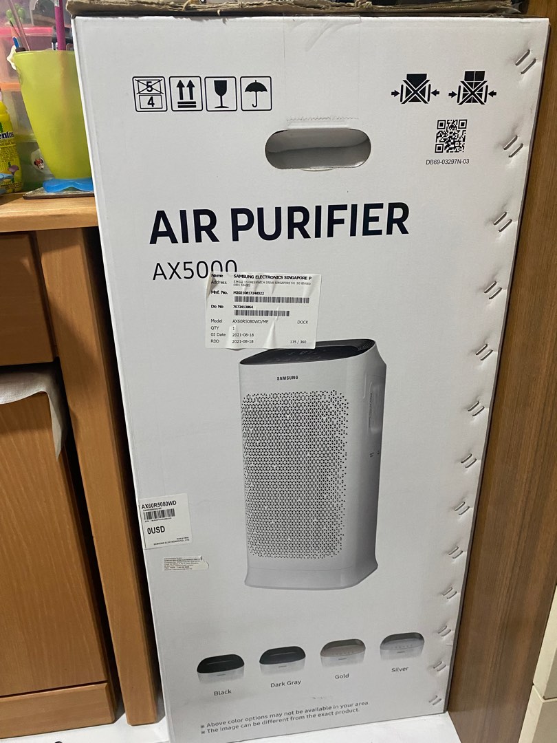 Samsung smart Air Purifier AX5000, TV & Home Appliances, Air Purifiers ...