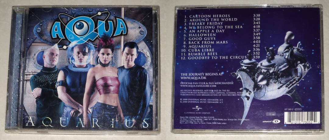 English CD Albums: Aqua Aquarius, Michael Learns to Rock, Carpenters Golden Hits Collection, UK ...