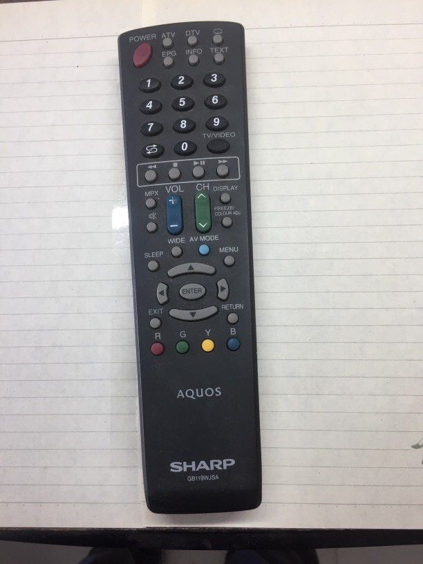 Sharp IDTV remote 遙控, 家庭電器, 電視 & 其他娛樂, 電視 - Carousell