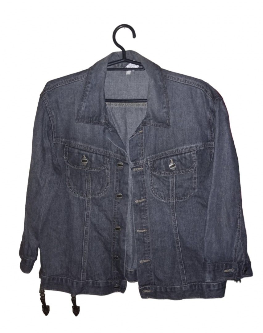 Short Denim Jacket (Maong), Women's Fashion, Coats, Jackets and ...
