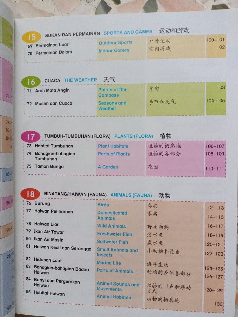 Simple picture dictionary for Chinese, English and Malay, Hobbies & Toys, Books & Magazines ...