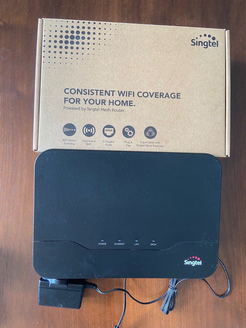 Singtel mesh router, Computers & Tech, Parts & Accessories, Networking ...