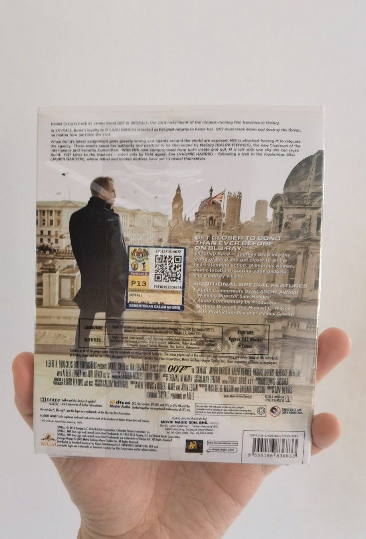 Skyfall Bluray, Hobbies & Toys, Music & Media, CDs & DVDs on Carousell