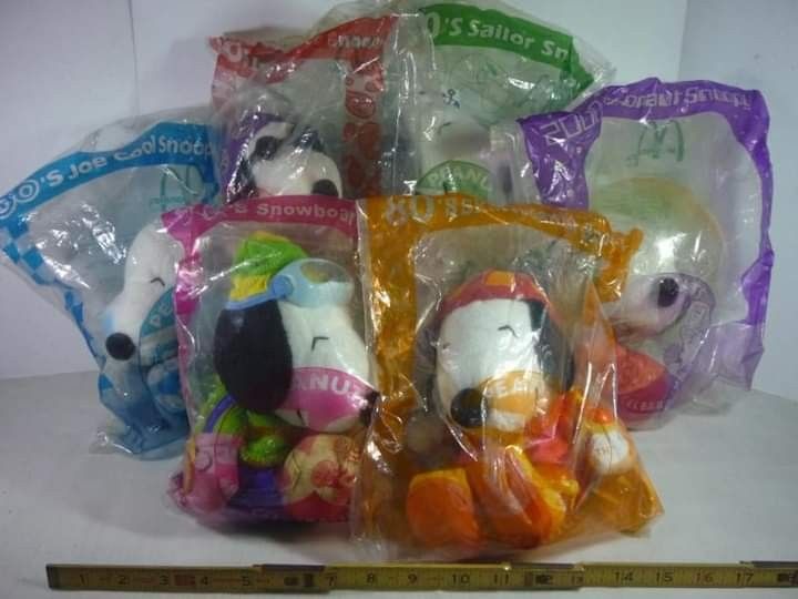 Snoopy dolls from McDonalds & Peanuts 50th Celebration Happy Meal toys ...