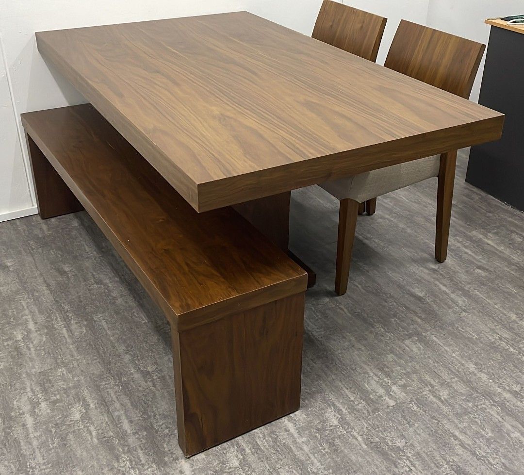 Solid Wooden Table, Furniture & Home Living, Furniture, Tables & Sets ...