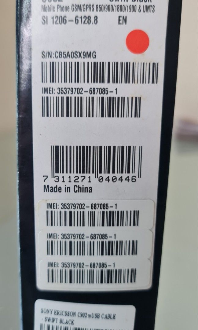 SONY ERICSSON C902, full set with graciously aged packaging, Mobile ...