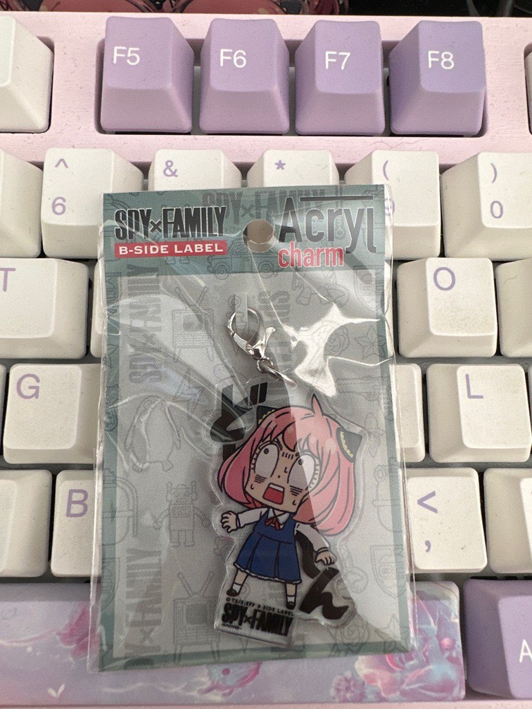 Spy x Family Anya B Side Label Acrylic Charm, Hobbies & Toys, Toys ...
