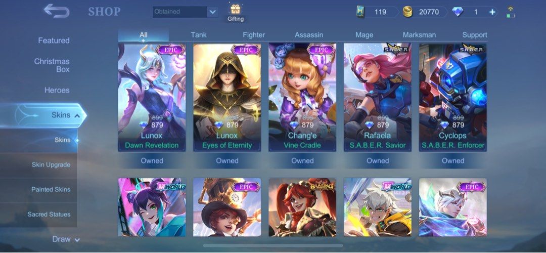 stacked ml account, Video Gaming, Video Games, Others on Carousell