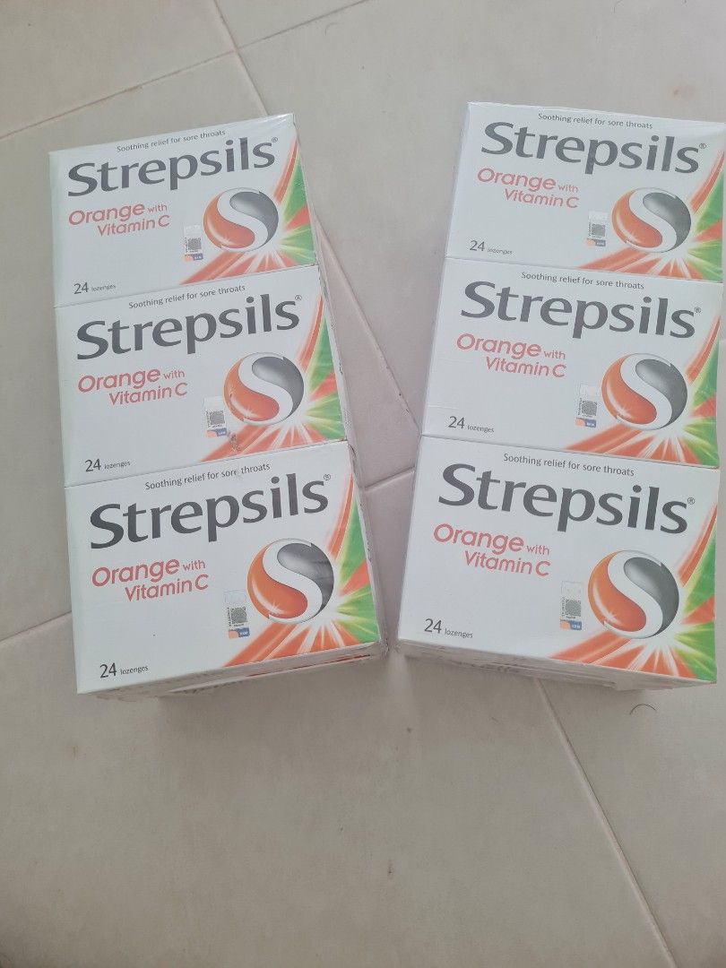 Strepsils Orange 24, Food & Drinks, Other Food & Drinks on Carousell