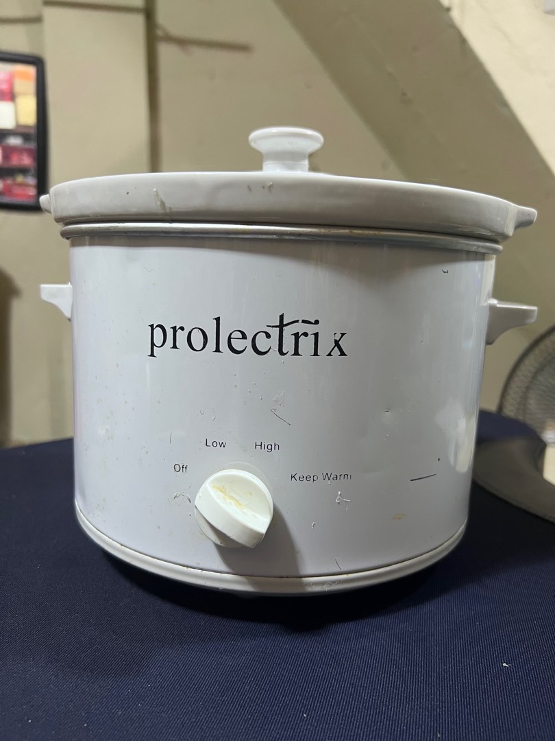 surplus prolectrix ceramic slow cooker 220v (used), Furniture & Home Living, Kitchenware ...
