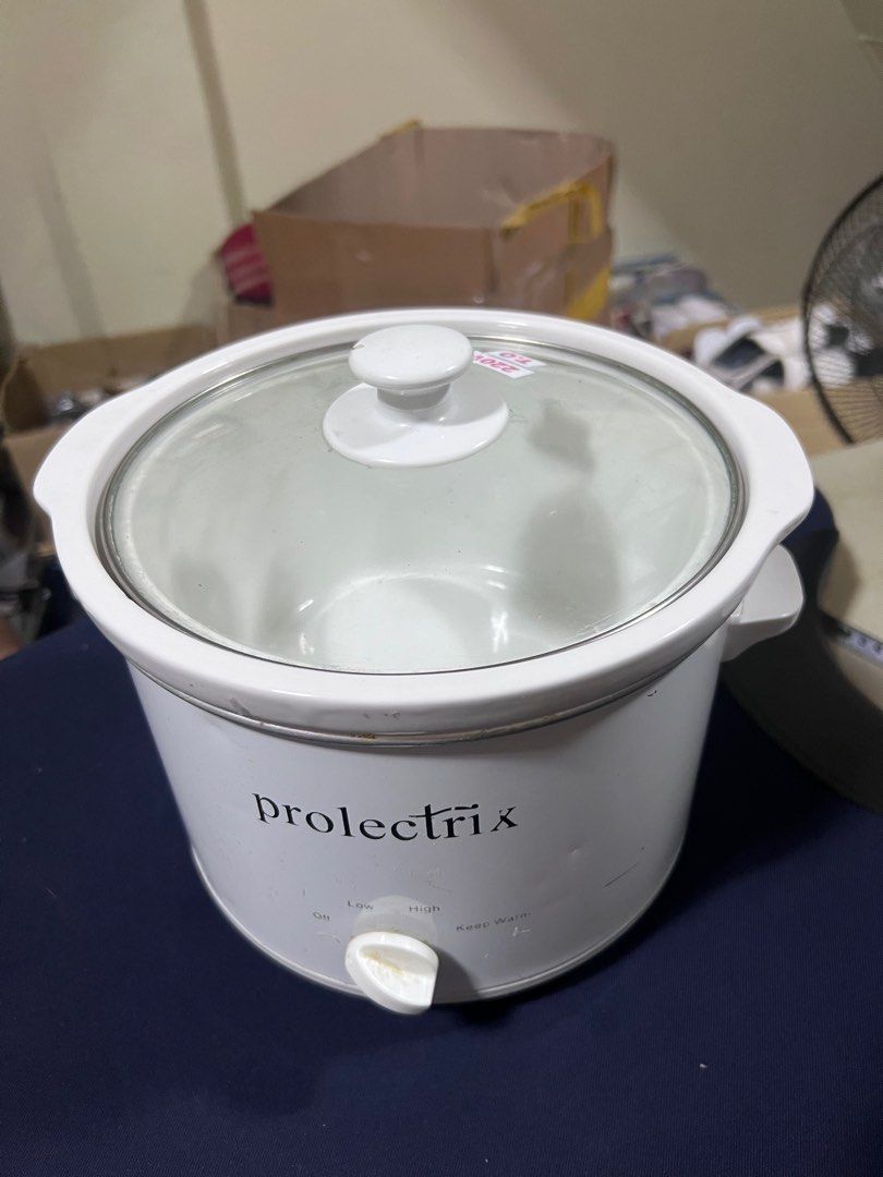 surplus prolectrix ceramic slow cooker 220v (used), Furniture & Home Living, Kitchenware ...