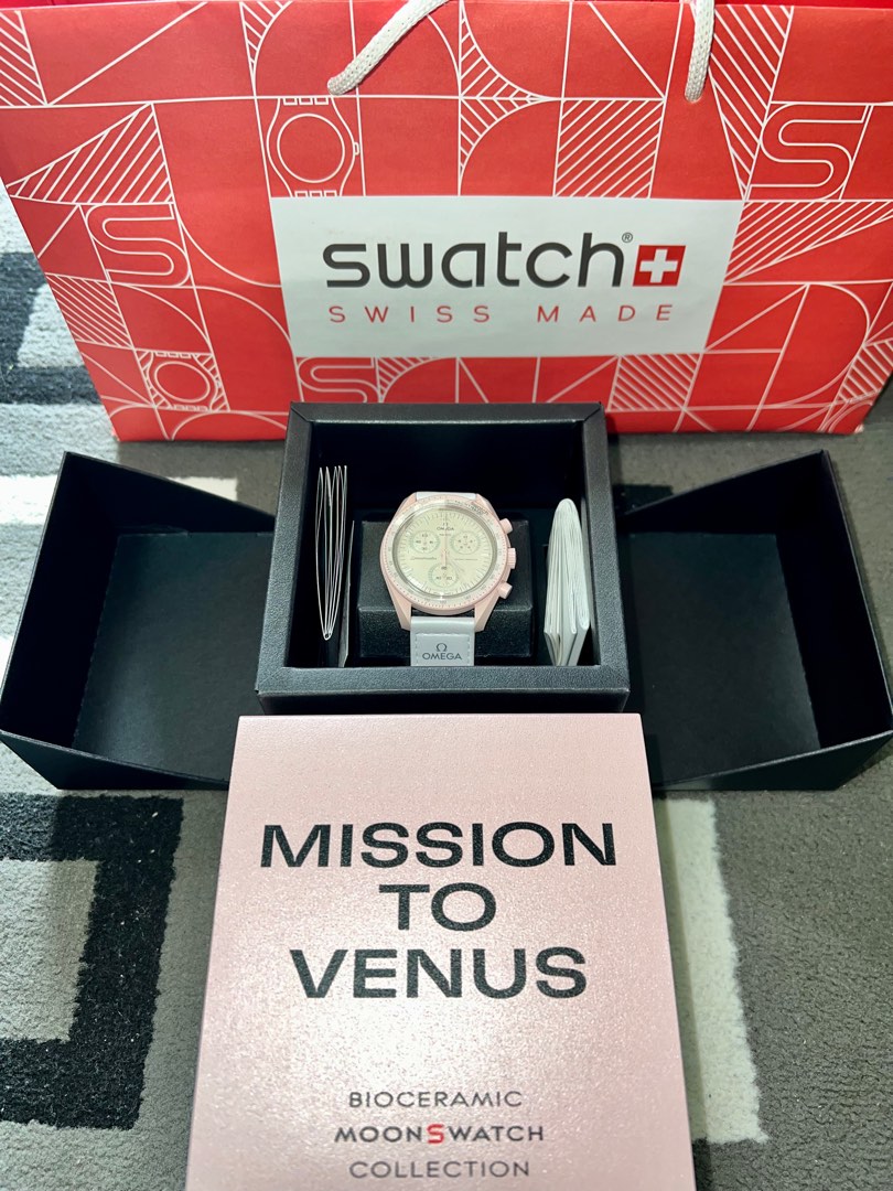 Swatch x Omega Mission To Venus Watch, Men's Fashion, Watches ...