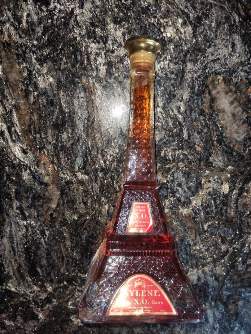 Sylene Eiffel Tower Brandy XO 700ml, Food & Drinks, Alcoholic Beverages ...