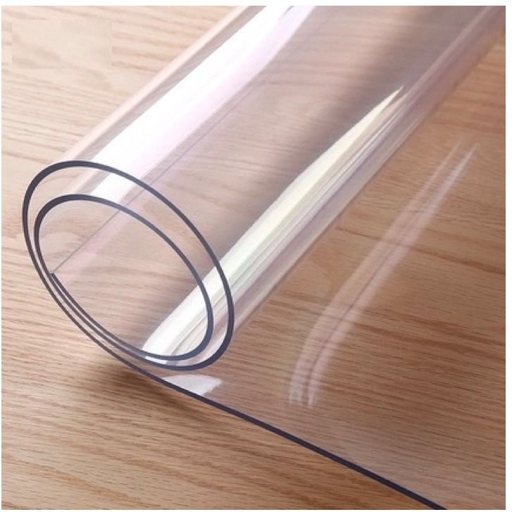 Table Mat Transparent Clear PVC Soft Crystal Glass Waterproof Desk ...
