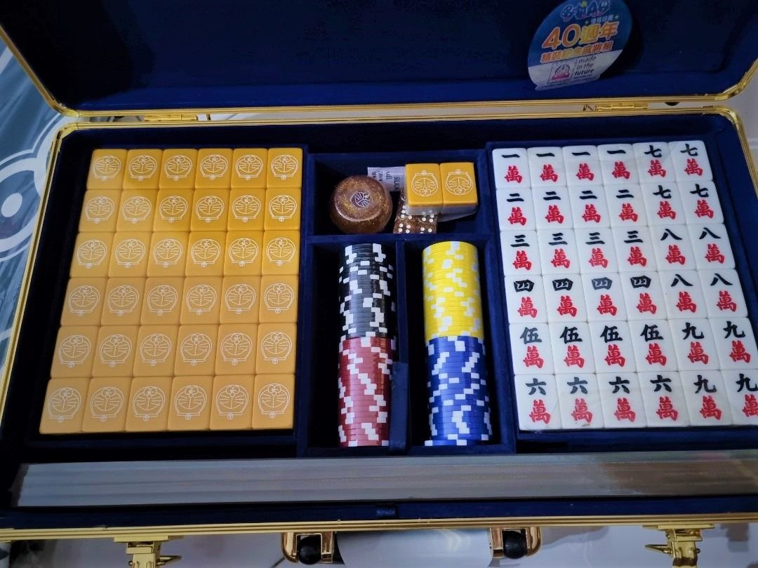 Taiwan Doraemon Mahjong Set (No Animal), Hobbies & Toys, Toys & Games ...