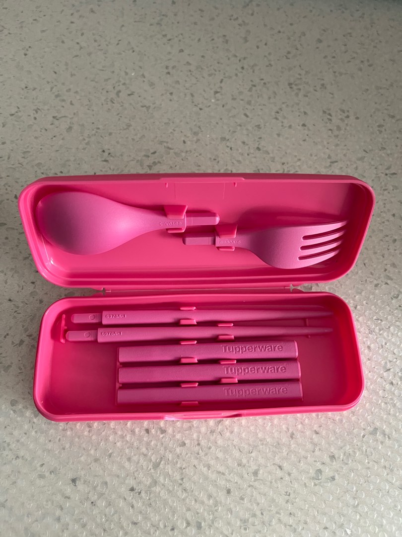Tupperware Portable Cutlery Set, Furniture & Home Living, Kitchenware ...